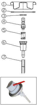 360 Degree Aerosol Spray Valve / All Direction Spray Valve - Buy 360 ...